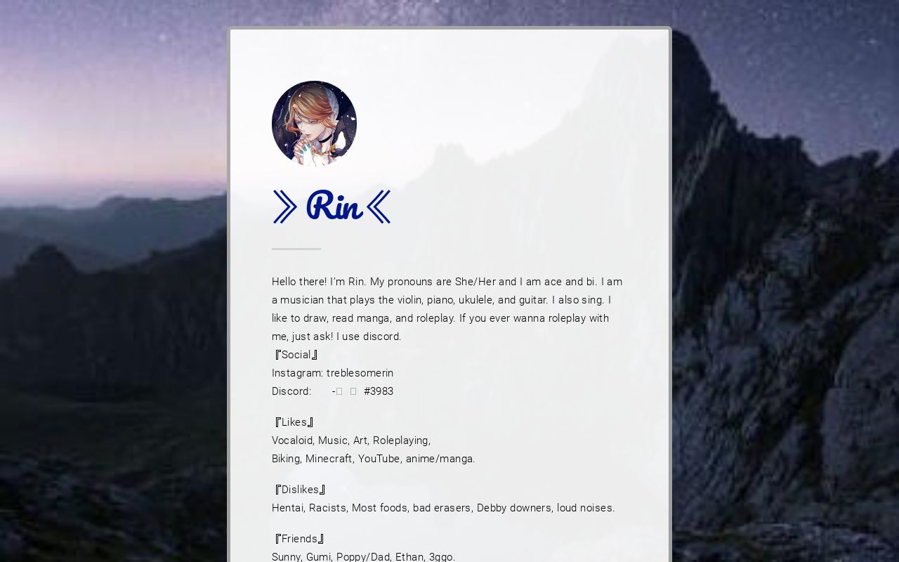 Rinny’s Profile